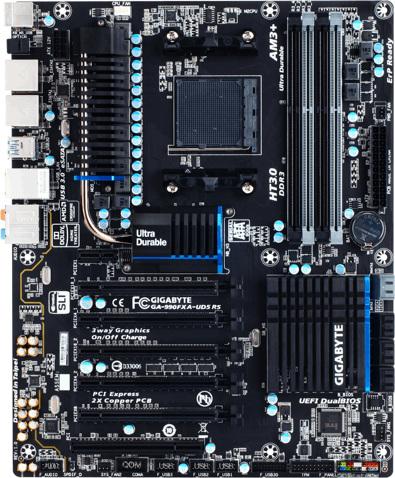 Gigabyte GA-990FXA-UD5 R5 - Motherboard Specifications On MotherboardDB