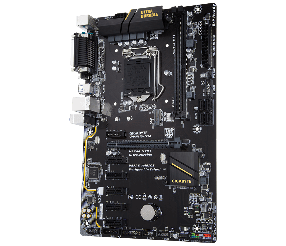 Gigabyte GA H110 D3A Motherboard Specifications On MotherboardDB Gigabyte GA H110 D3A Motherboard Specifications On MotherboardDB